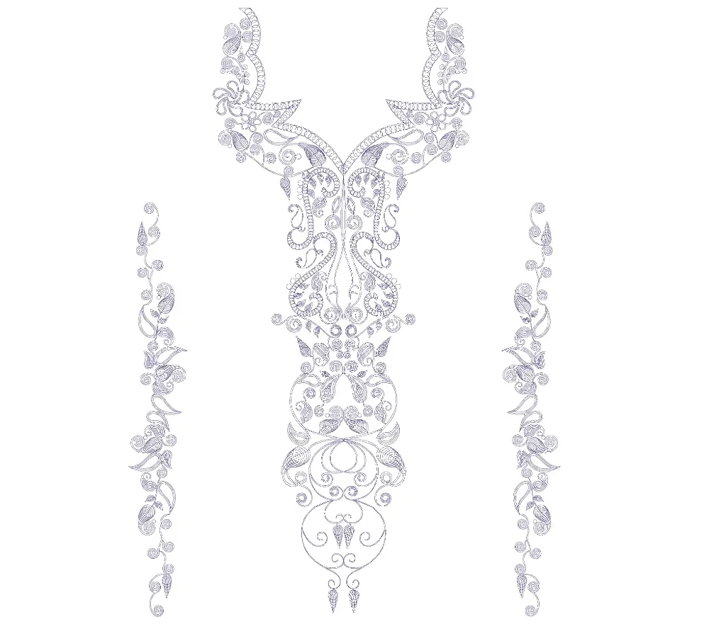 Free Cordon Embroidery Designs فتلة - بريم | Hayani Designs