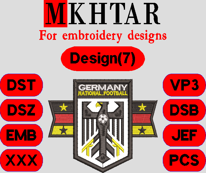 German national team logo/Love Embroidery Designs/Files Instant Download